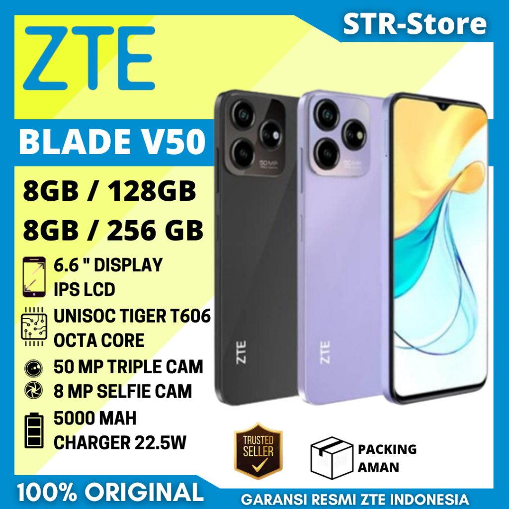 Jual ZTE BLADE V50 8/256 GB GARANSI RESMI ZTE V50 DESIGN 8/128 GB ZTE V50 ANDROID RESMI | Shopee ...