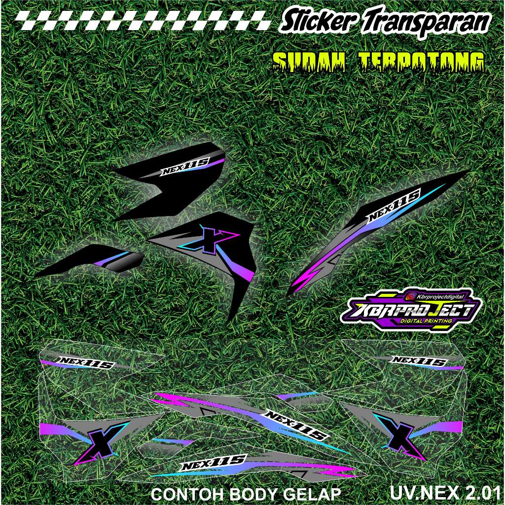 Jual NEX 2 STIKER STRIPING TRANSPARAN PREMIUM MOTOR KEREN LIS VARIASI ...