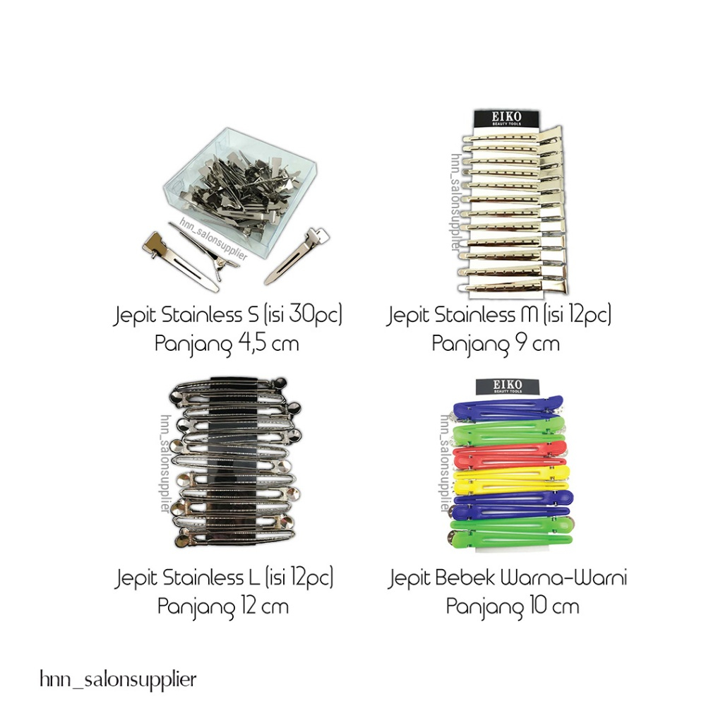 Jual Jepit Bebek Stainless Stainles Stenlis Penjepit Rambut Salon ...