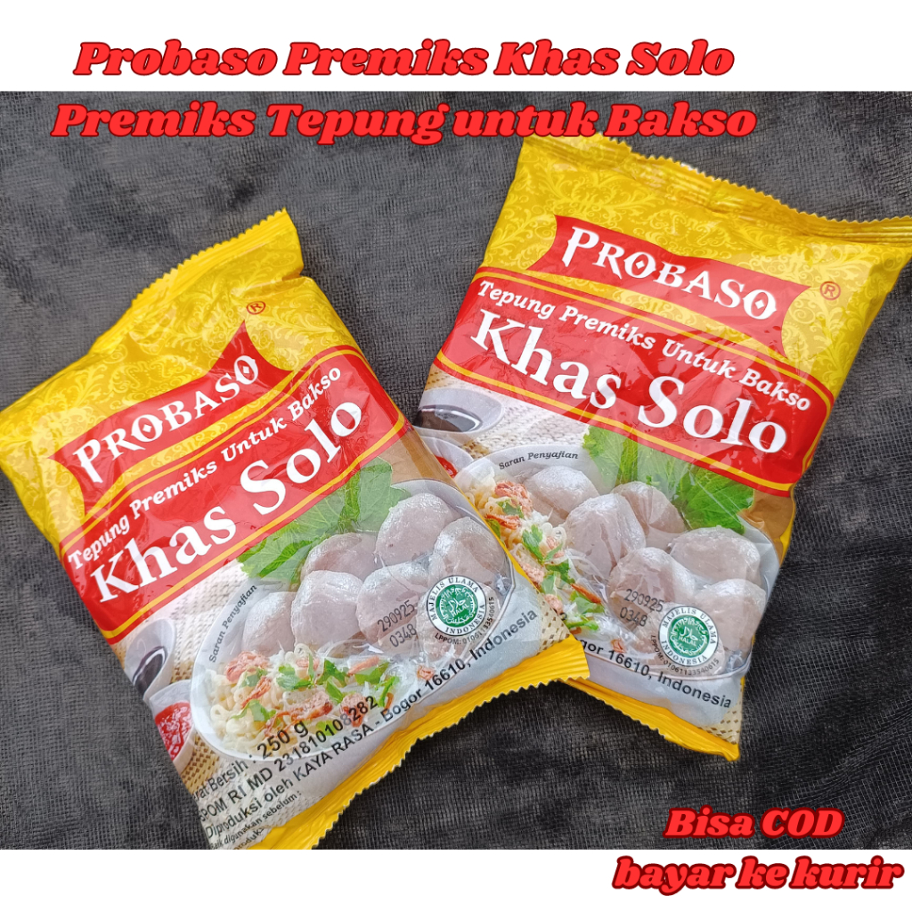 Jual Tepung bakso PROBASO PREMIKS Khas solo 100% Halal | Shopee Indonesia