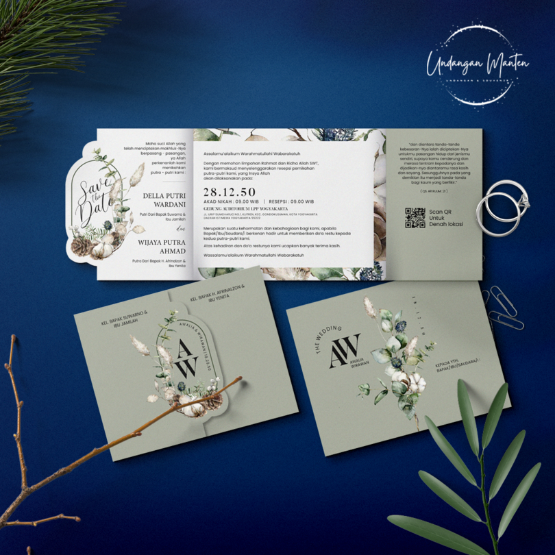 Jual Undangan Pernikahan NRE013 - Undangan Premium - Undangan Murah ...