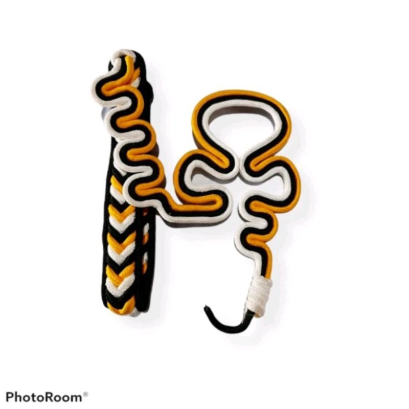 Jual Tali Komando pramuka kuning hitam putih tali kur taruna 3 warna ...