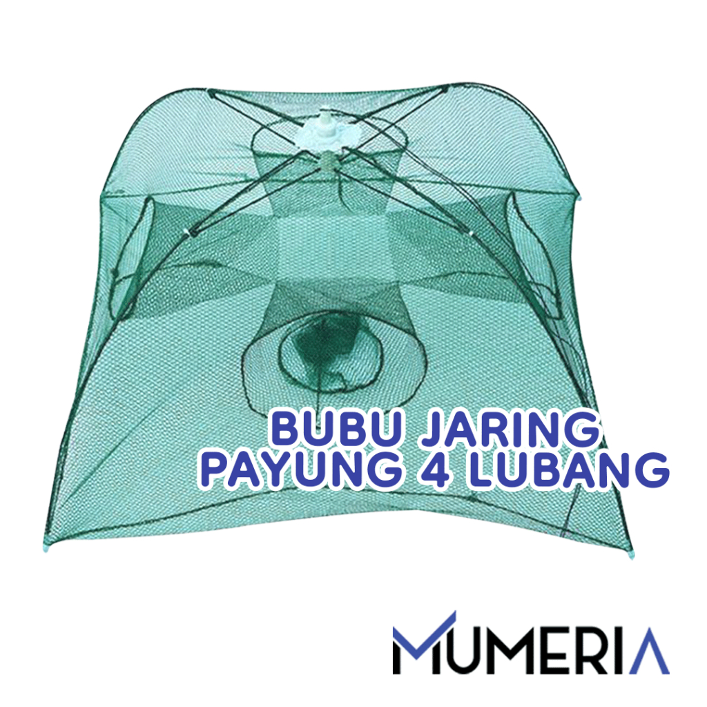 Jual Perangkap Bubu Payung 4 Lubang Alat Jaring Pancing Jala Ikan Udang ...