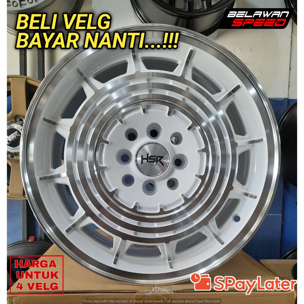 Jual VELG MOBIL RACING PELEK MODIFIKASI RING 14 HSR RTR PCD 4X100/114,3 UNTUK WULING AIR EV ...