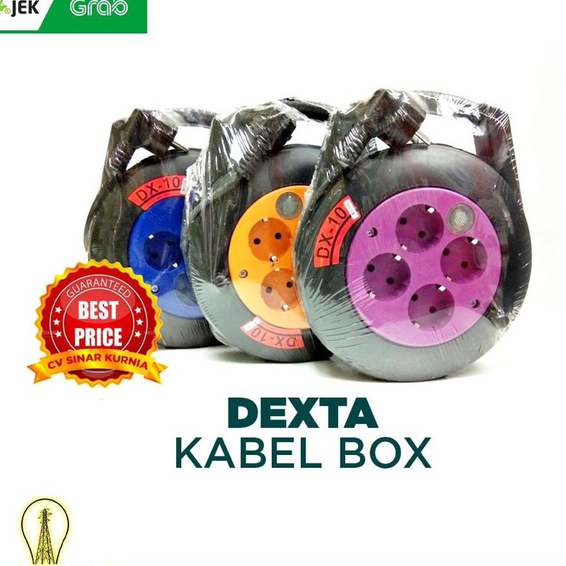 Jual dexta kabel box gulung 15 meter (kabel keler) | Shopee Indonesia