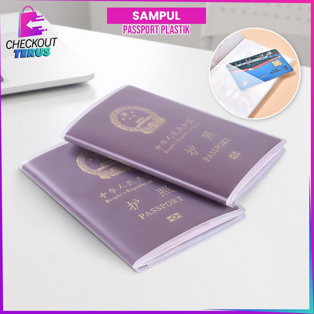 Jual CT C1060 Sampul Passport Transparan Sampul Paspor Plastik Cover ...