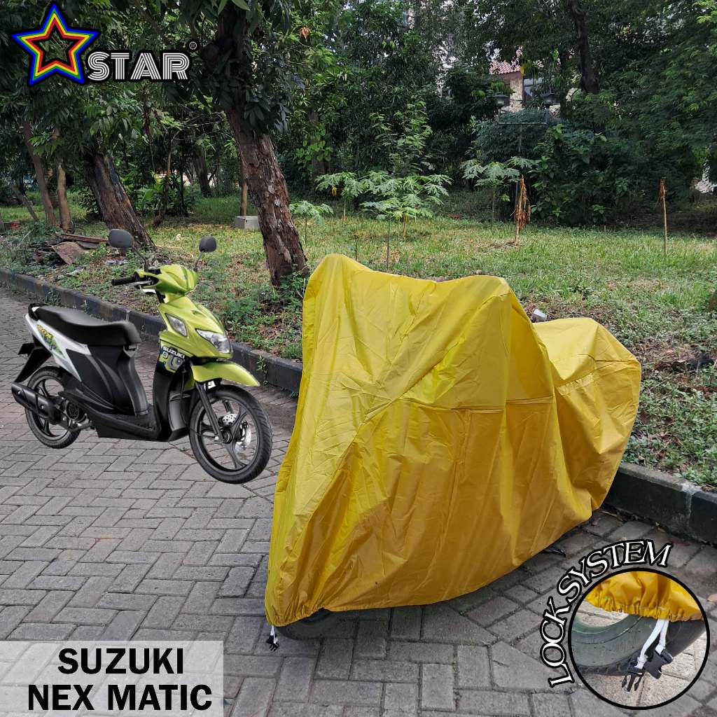 Jual Sarung Motor SUZUKI NEX MATIC Kuning Polos Cover Motor PREMIUM ...