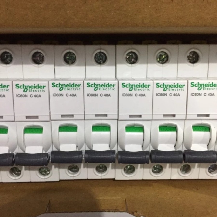 Jual MCB SCHNEIDER IC60N 1P 40A 1phase 6kA A9F74140 MINIATUR CIRCUIT BREAKER 1Pole 1 Phase 1 P ...