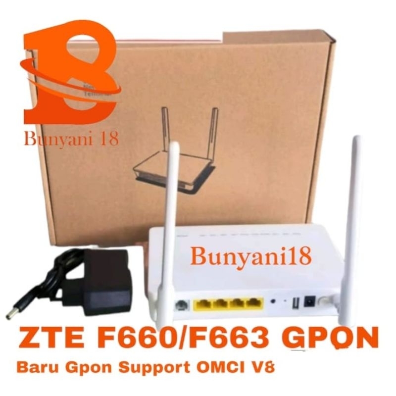 Jual ONT ONU MODEM ROUTER ZTE F660 F663 V8 GPON BARU | Shopee Indonesia