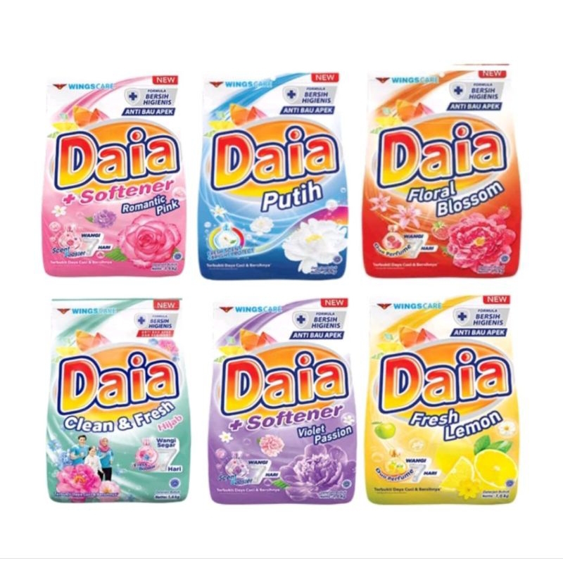 Jual Daia Sabun bubuk/Sabun cuci Daia 1,6kg (varian tulis di note ...