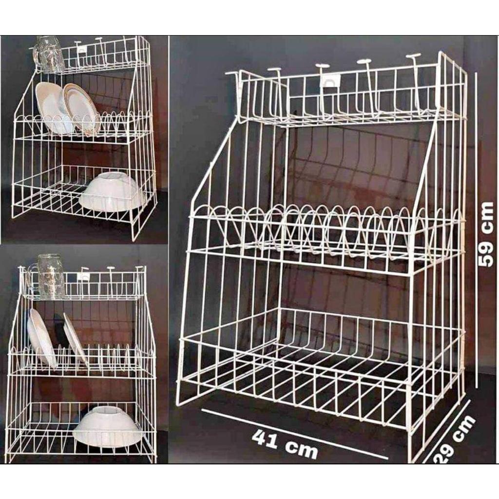 Jual RAK PIRING 3 SUSUN / RAK RPL / RAK DAPUR MURAH | Shopee Indonesia