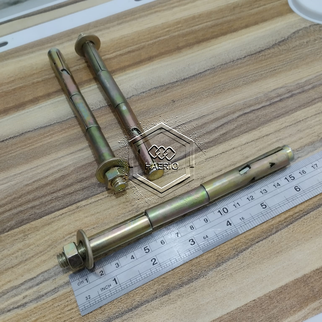 Jual DYNABOLT PANJANG 16CM KUNCI 14 M12X160 M12 X 160 16 CM DINABOLT ...