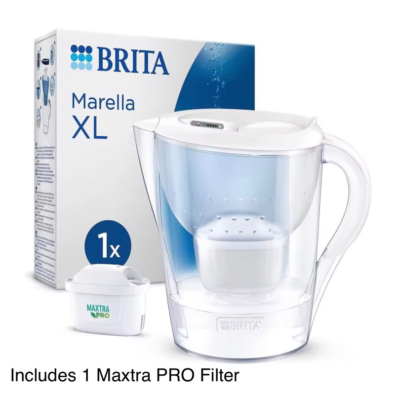 Jual BRITA Marella XL 3.5L Water Pitcher Jug with Brita Maxtra+ Filter Brita Maxtra PRO | Shopee ...