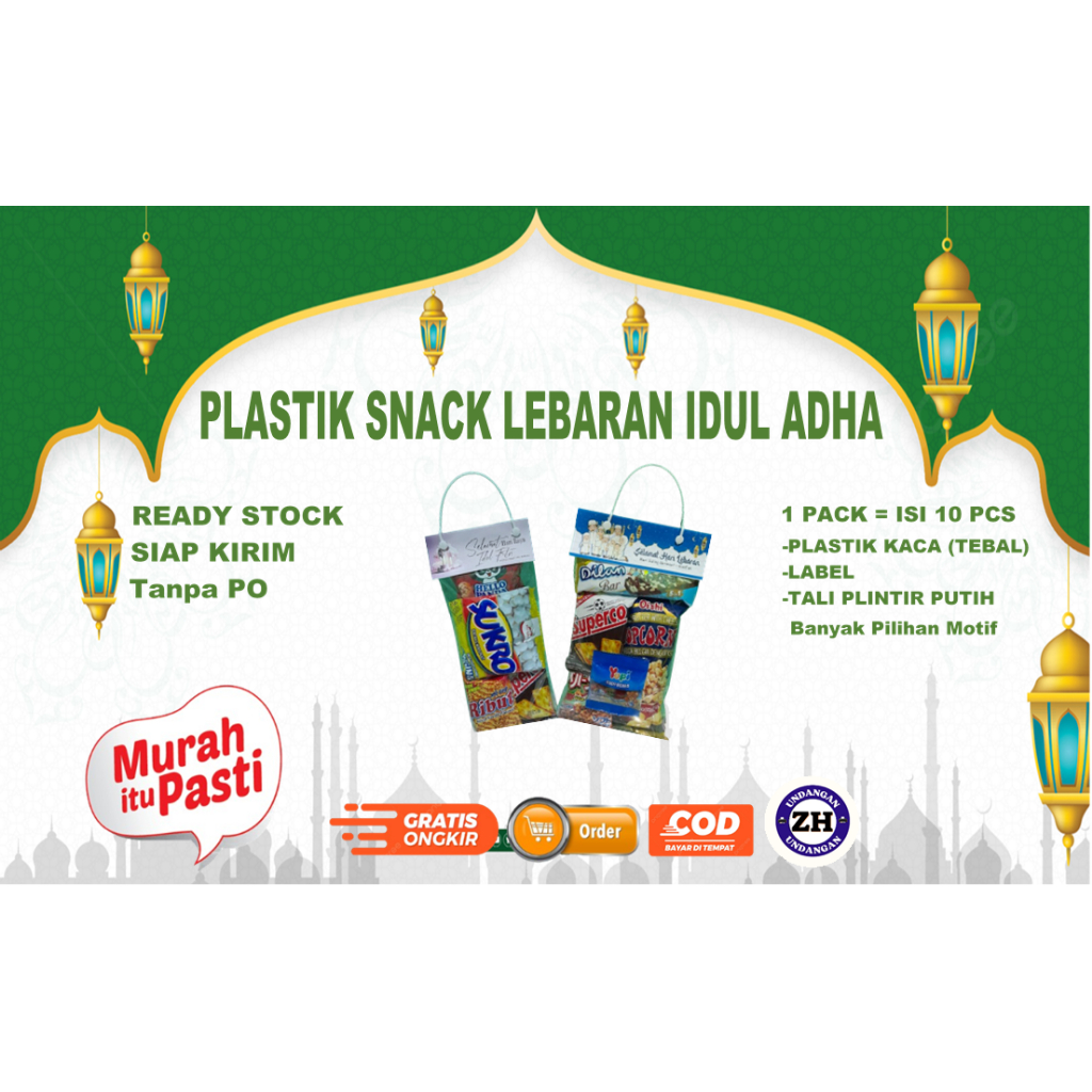 Jual PLASTIK SNACK LEBARAN IDUL ADHA/TAS SNACK LEBARAN/HAMPERS LEBARAN ...
