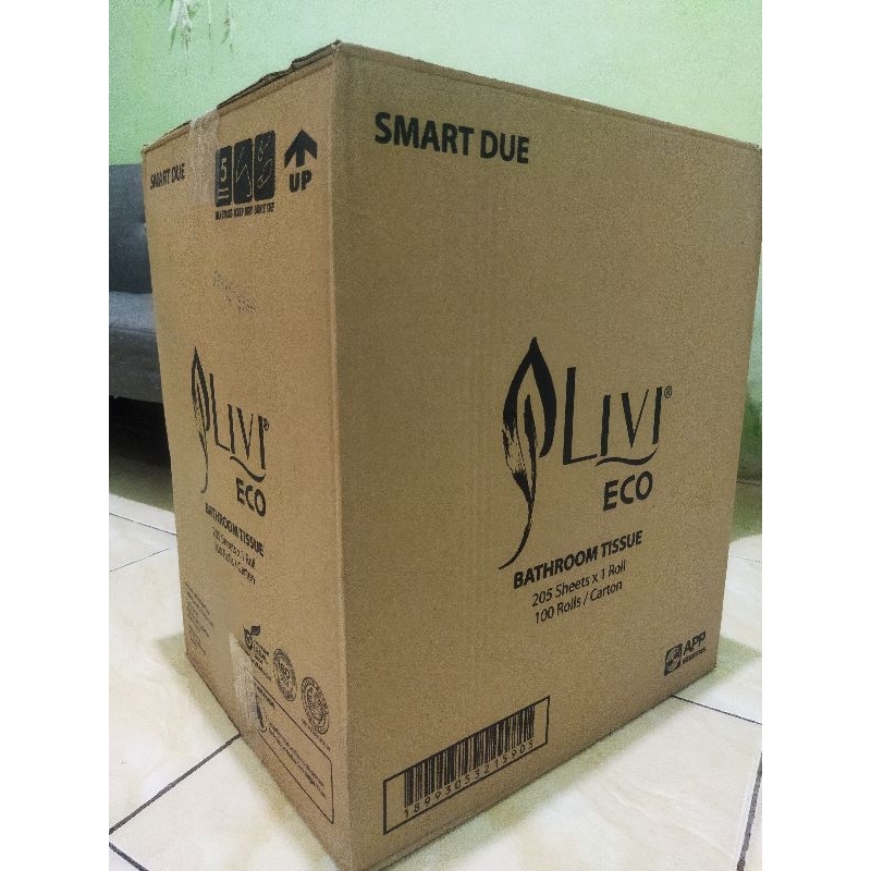 Jual Tissue Roll Livi Tisu Gulung Livi 205's 1 Dus isi 100 Roll ...