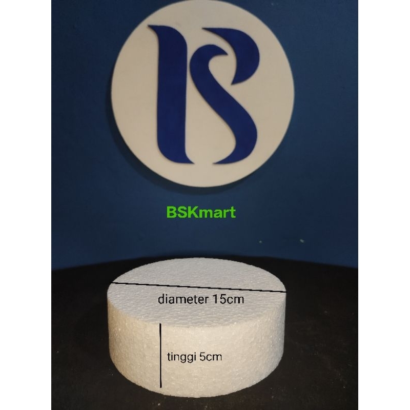 Jual styrofoam bulat tinggi 5cm / dummy cake / diameter 40cm,35,cm,30cm ...