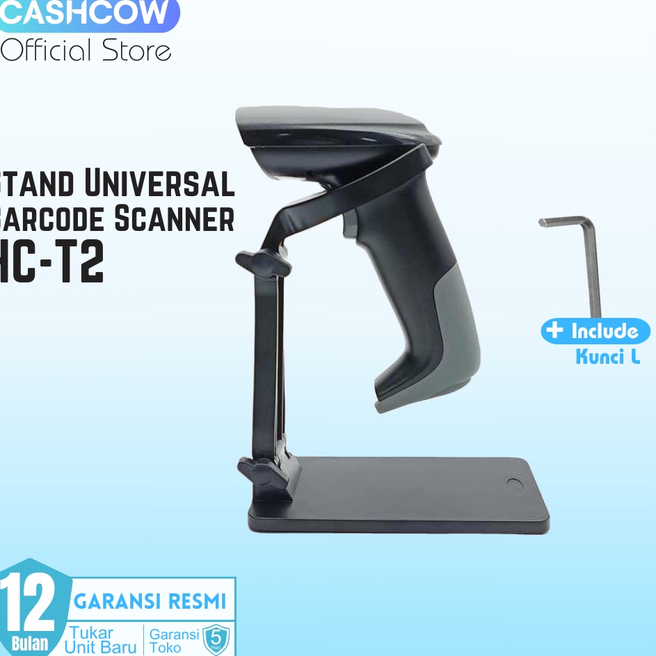 Jual Barcode Scanner Stand Docking Dudukan Universal Cashcow HCT2 ...