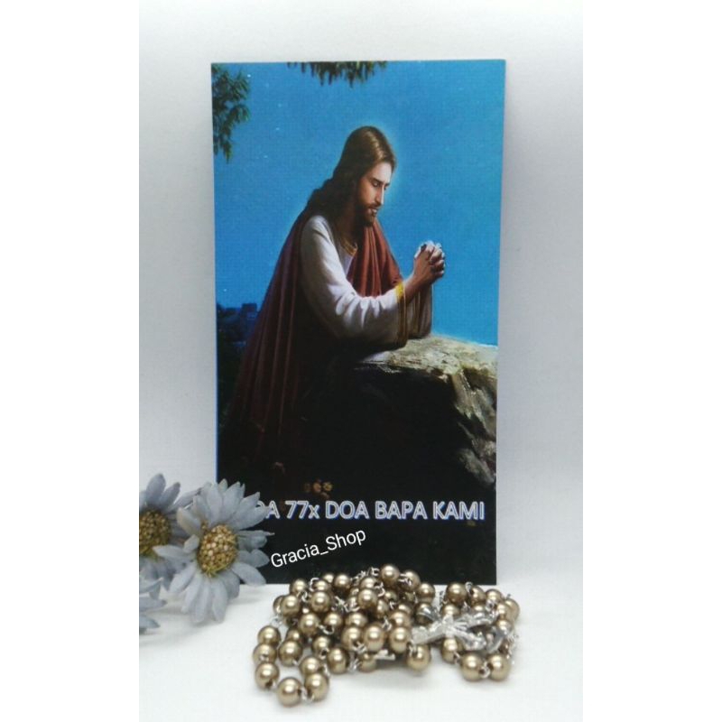 Jual Paket Lembar Doa dan Rosario 77 X Doa Bapa Kami | Shopee Indonesia