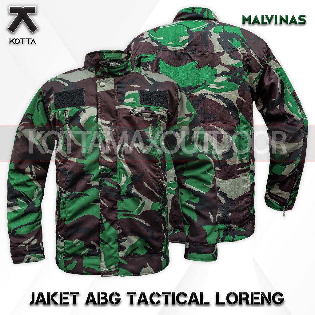 Jual Jaket Tactikal Loreng Tni Malvinas Jaket Pressbody Malvinas