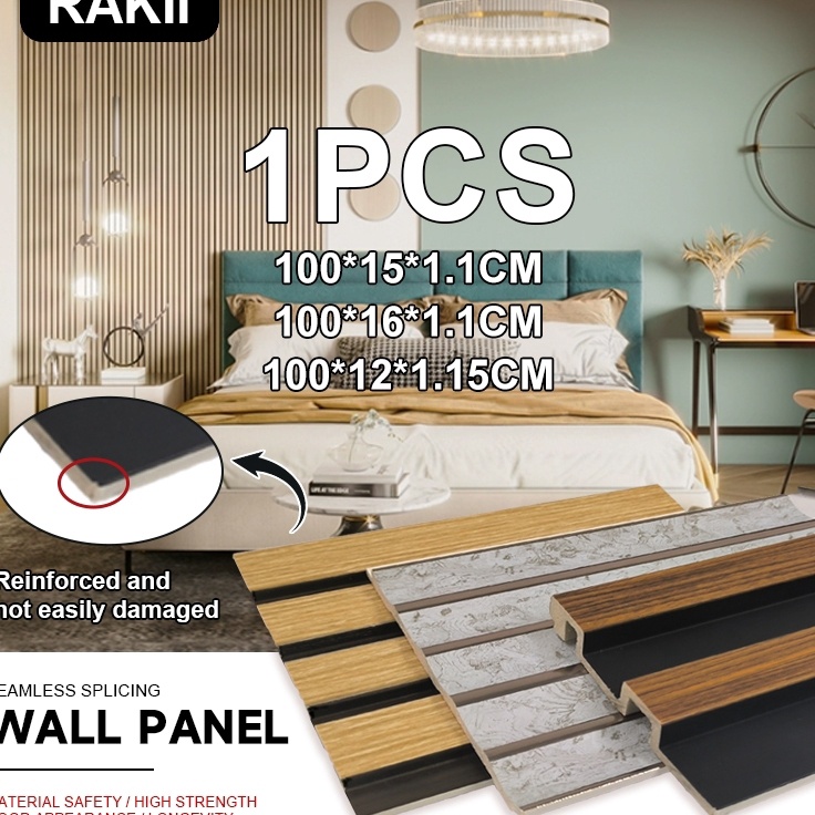 Jual Asu Wood Panel 3D WPC Wallpanel Dekorasi Dinding Ukuran 121cm x ...