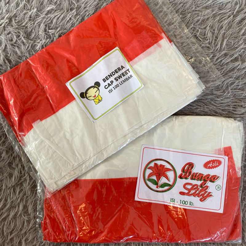Jual 100pcs bendera plastik bendera merah putih bendera indonesia ...