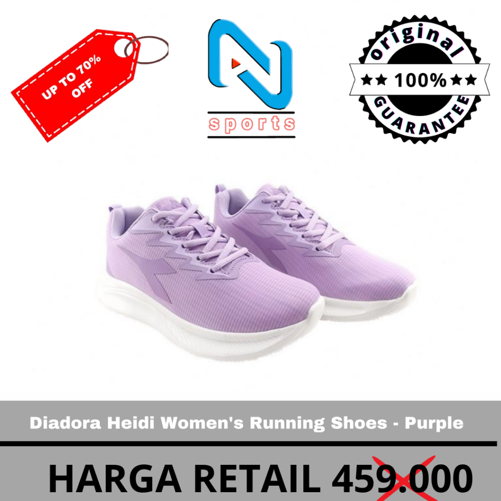 Jual Sepatu Diadora Heidi Women's Running Shoes - Purple Original 100% ...