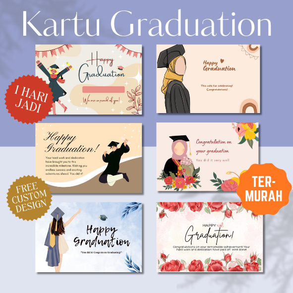 Jual KARTU HAPPY GRADUATION , KARTU UCAPAN WISUDA, KARTU SELAMAT LULUS ...