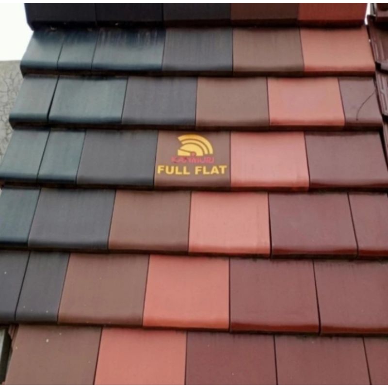 Jual GENTENG KERAMIK KANMURI FULL FLAT SERIES READY | Shopee Indonesia