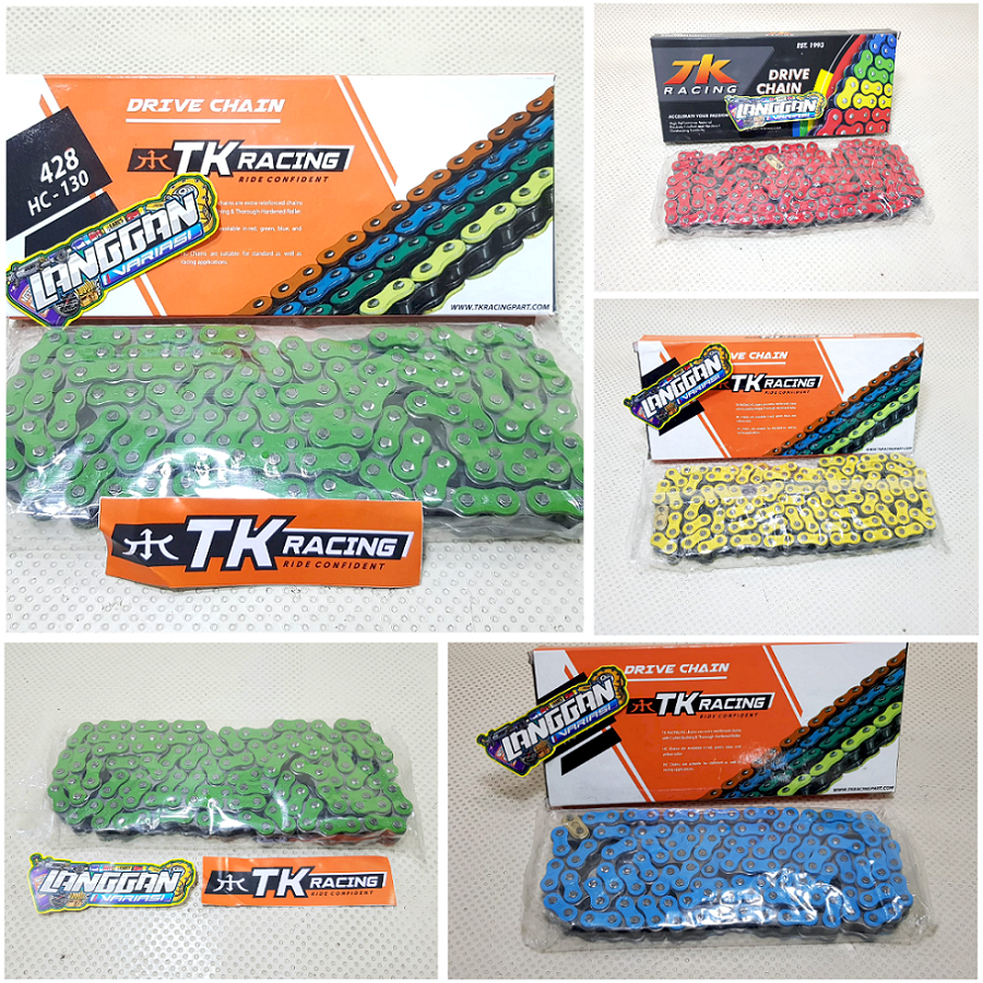 Jual Rante Rantai TK Racing 428 HC 130 L / 140 L Merah Biru Kuning Red ...