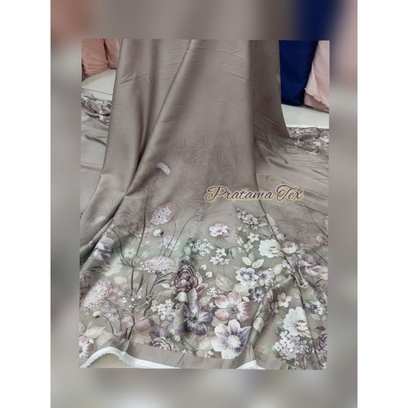 Jual MEWAH!! Kain Sutra Silk Motif Premium. Kain Semi Sutera Motif ...