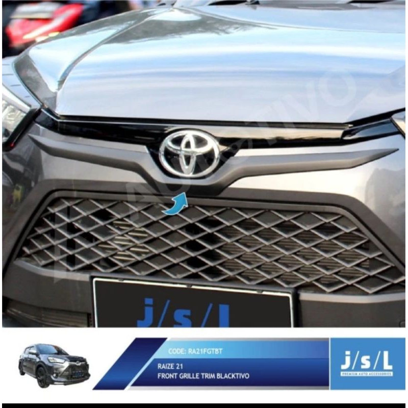 Jual list front grill / grill depan mobil toyota raize 2021 2022 ...