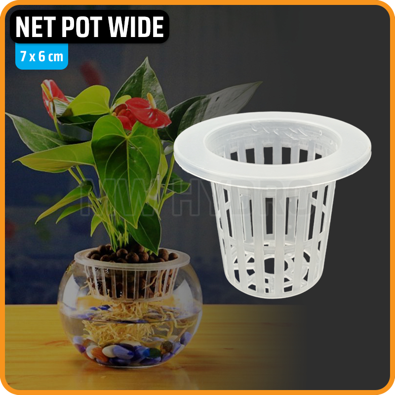 Jual Hydroponic Net Pot Wide - Netpot Hidroponik - 7x6 cm | Shopee ...