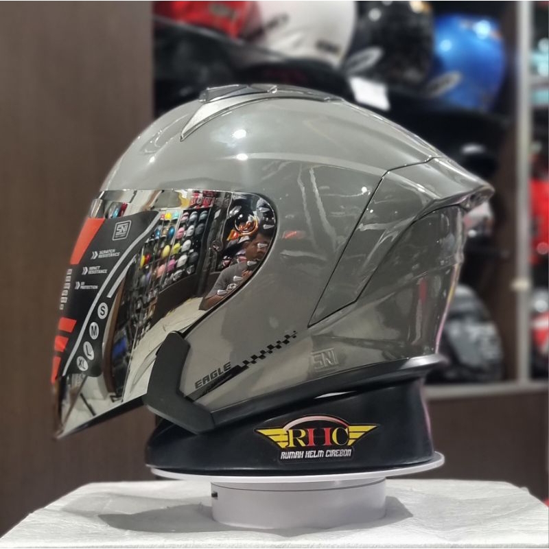 Jual HELM TERBARU R-SIX EAGLE HALF FACE SNI COD R SIX EAGLE | Shopee ...