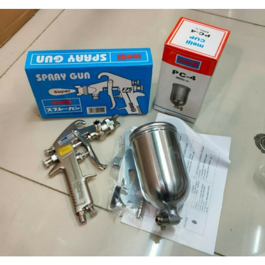 Jual AQW MEIJI Spray Gun Tabung Atas F75 / F-75 SPRAY GUN MEIJI F75 ...
