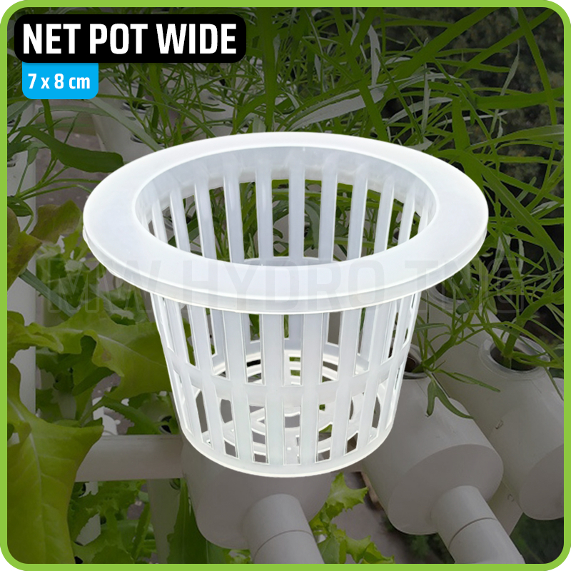 Jual Hydroponic Net Pot Wide - Netpot Hidroponik - 7x8 cm | Shopee ...