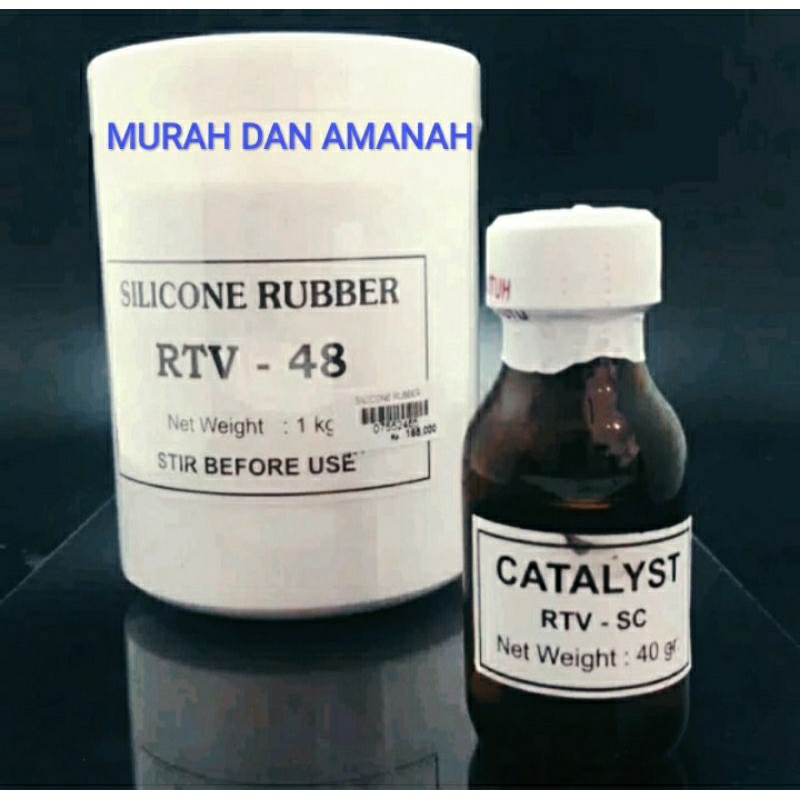 Jual SILICONE RUBBER RTV 48 + katalis (1kg) | Shopee Indonesia