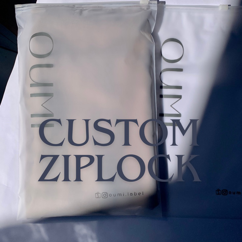 Jual custom zipper bag custom zipper bag ziplock custom sablon zipper ...