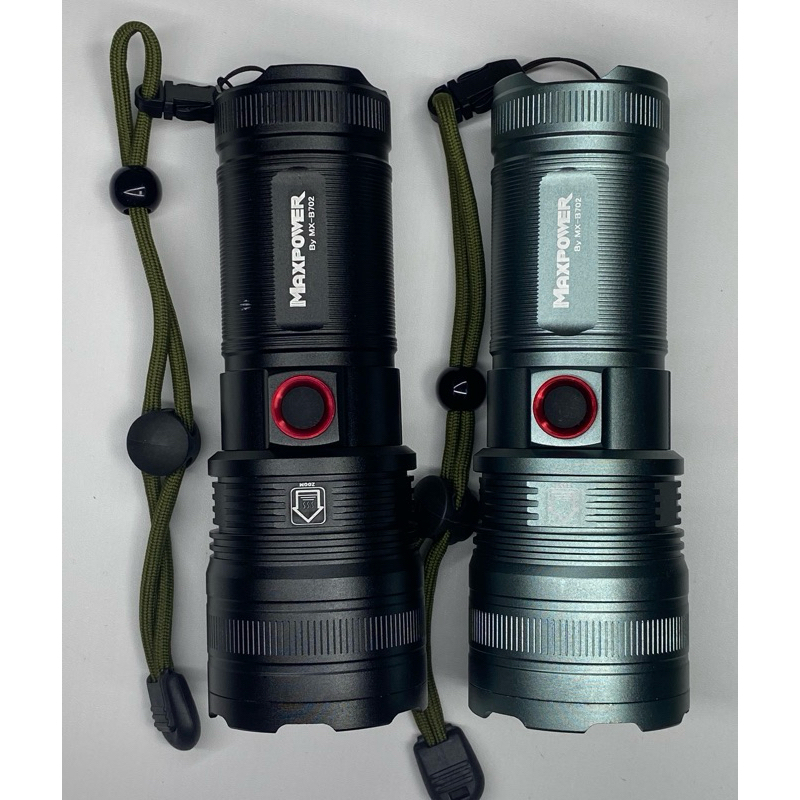 Jual senter super terang MX-B702 zoom in zoom out 2000 lumens bisa cas ...