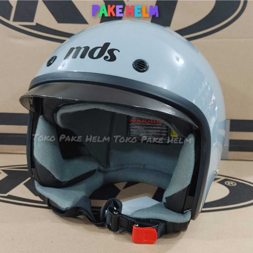 Jual HELM MDS MAGNUM RETRO BOGO GREY | Shopee Indonesia