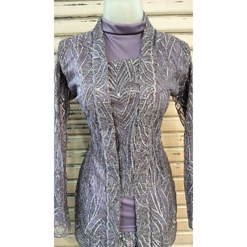 Jual Kebaya Tunangan Modern Kutubaru Warna Taro Tangan Panjang 269 ...