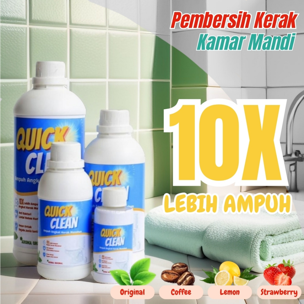 Jual Sabun Pembersih Kerak Kamar Mandi Extra Kuat Bersih Clink Quick ...