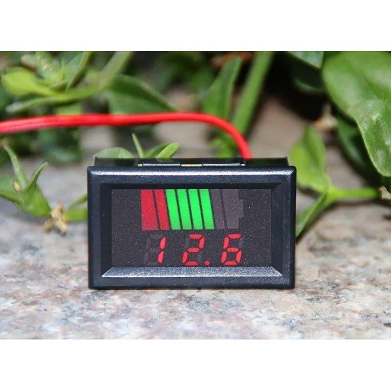 Jual Dual Display : Battery Level + Voltmeter Progress Bar Baterai Aki 12v | Shopee Indonesia
