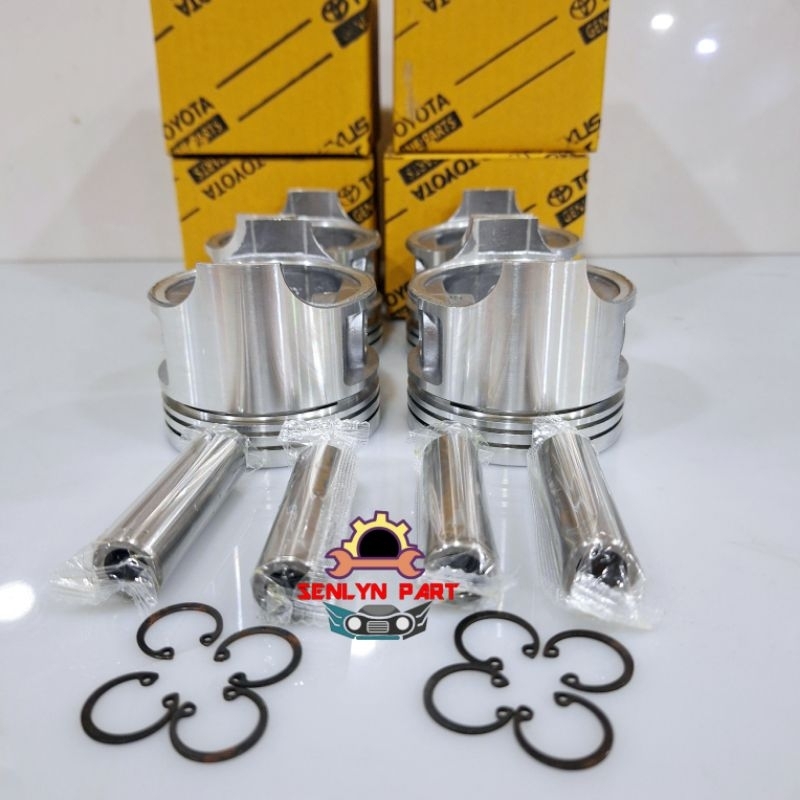 Jual PISTON ASSY SET TOYOTA AVANZA XENIA 1.3 NON VVTI BARU STD TERSEDIA OVZ ORI GARANSI | Shopee ...