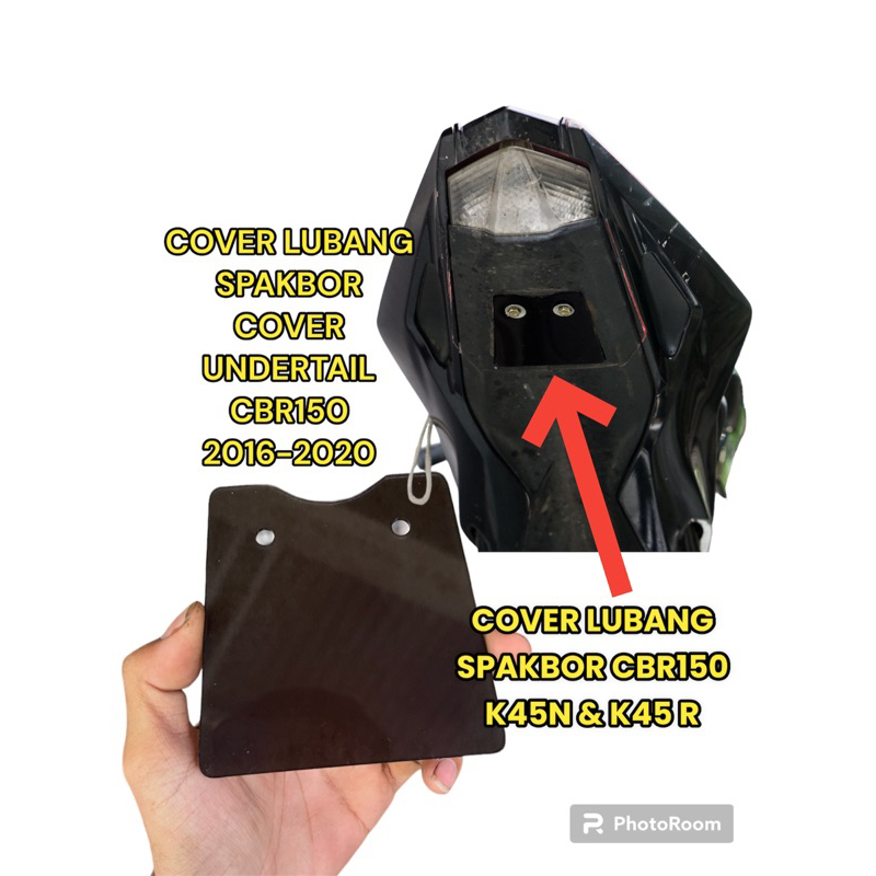 Jual Cover undertail cover lubang spakbor akrilik CBR150 K45G & K45N ...