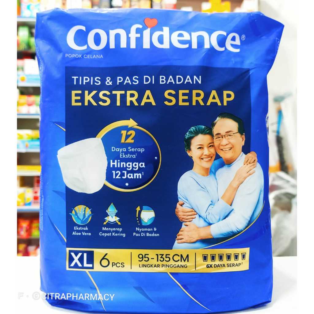 Jual Confidence 𝐓𝐢𝐩𝐢𝐬 & 𝐏𝐚𝐬 𝐃𝐢 𝐁𝐚𝐝𝐚𝐧 𝐔𝐊. 𝐗𝐋 𝟔𝐏𝐂𝐒 - Popok Orang Tua/Lansia | Shopee Indonesia