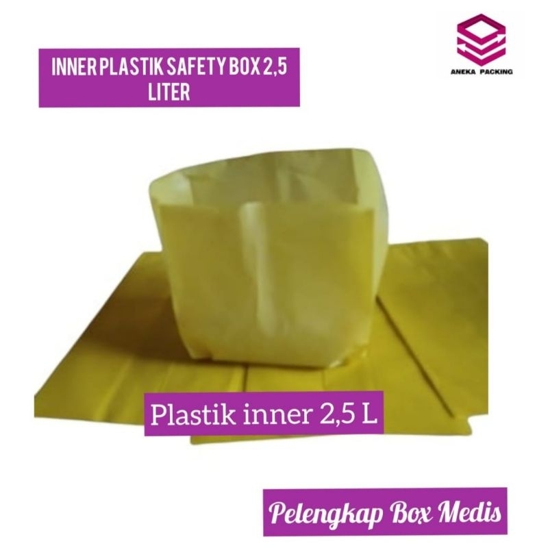 Jual Plastik inner Safety Box 2.5 liter/inner plastik safety Box 2.5 ...