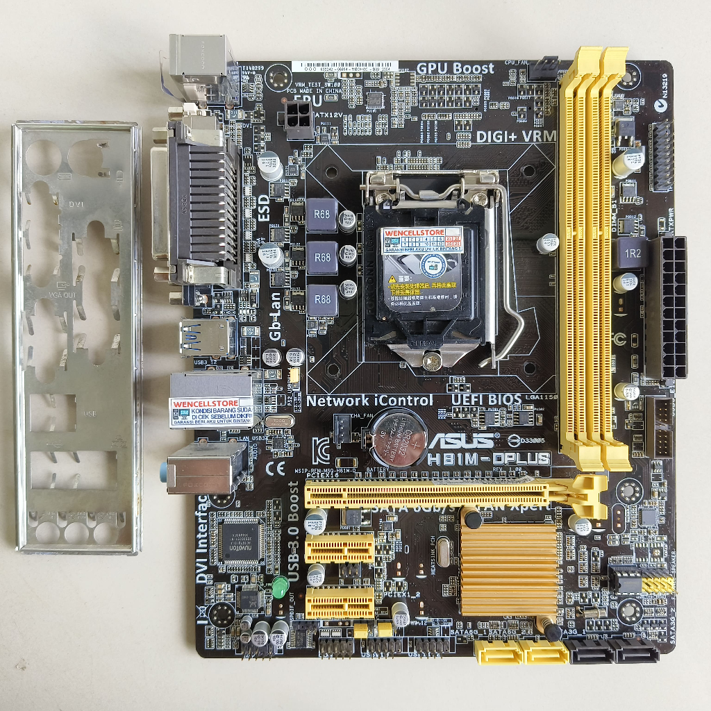Jual MOTHERBOARD ASUS H81M-D PLUS LGA 1150 DDR3 | Shopee Indonesia