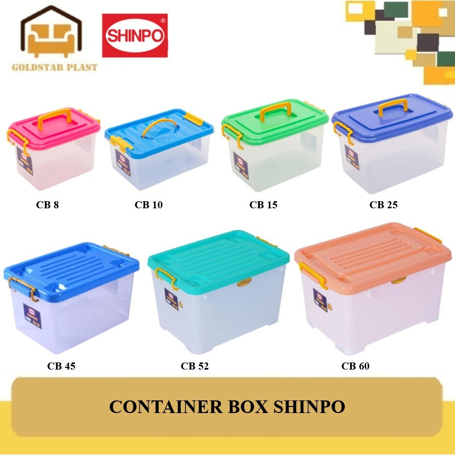 Jual Shinpo Container Box Plastik/Storage Box Multifungsi CB | Shopee ...