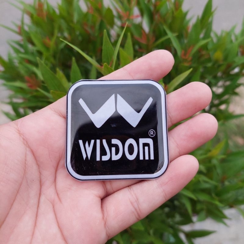 Jual logo wisdom | label wisdom | emblem wisdom | label custom | Shopee ...