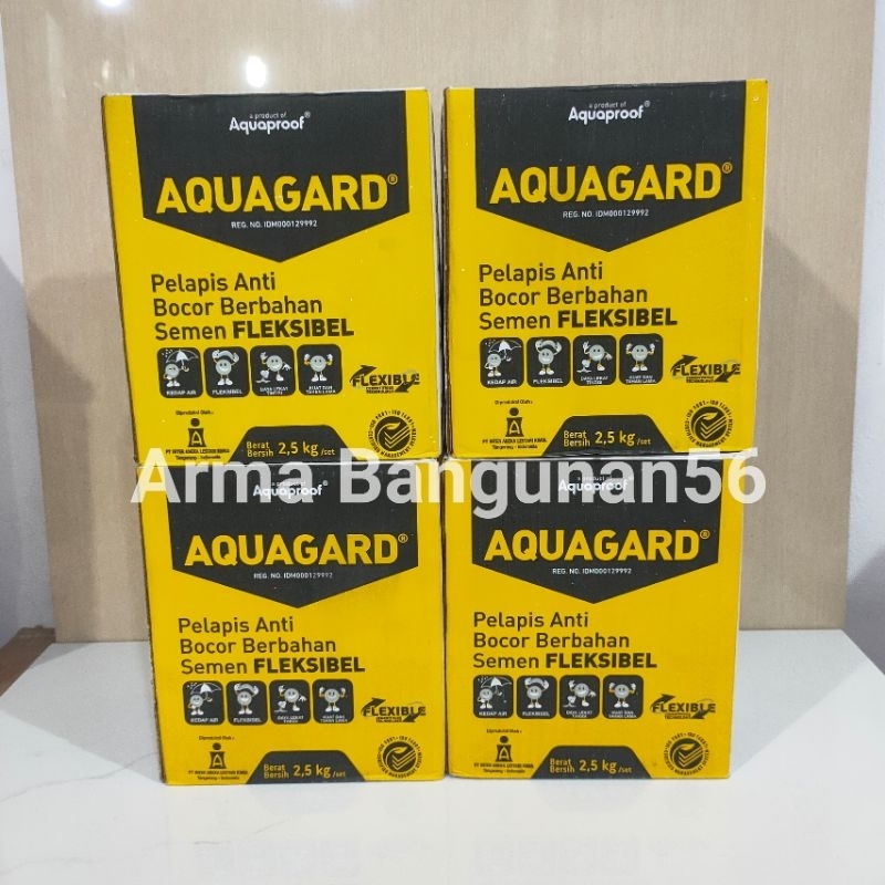 Jual Pelapis Anti Bocor AQUAGARD 2,5 KG / Semen Waterproofing 2 ...